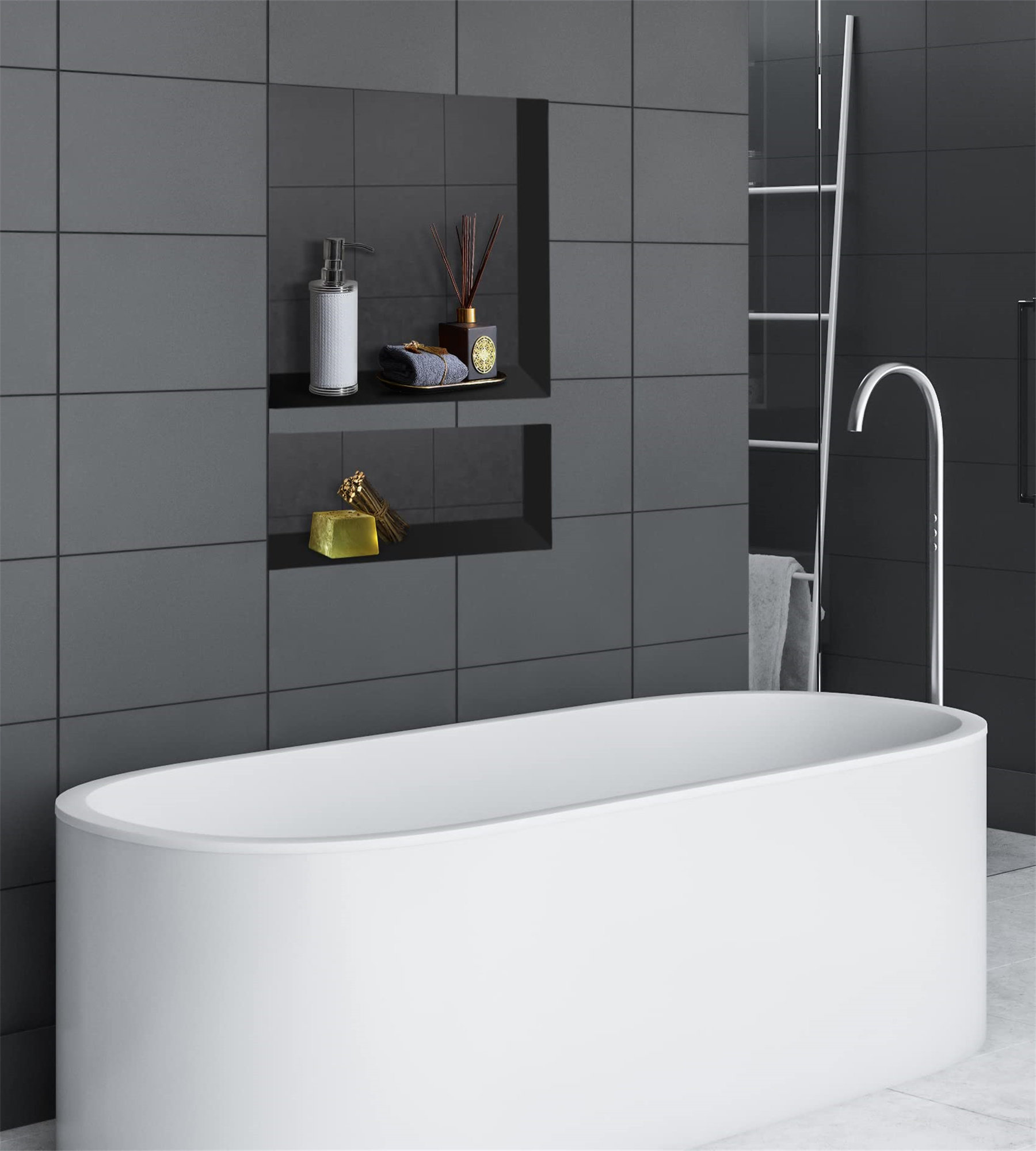 Latitude Run® Elycia Acrylonitrile Butadiene Styrene Wall Bathroom ...