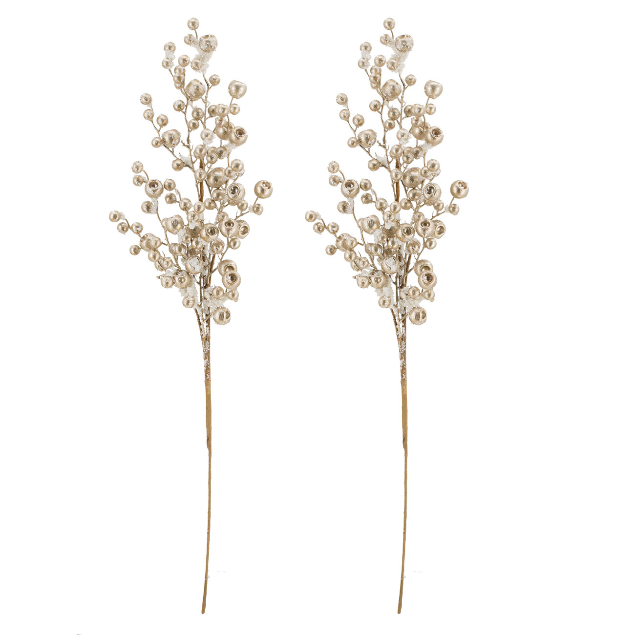 Dakota Fields S/2 32" Light Green Berry Spray | Wayfair