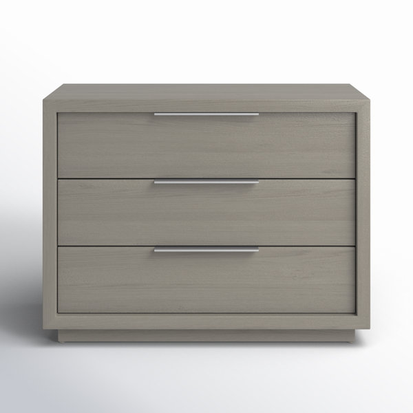Joss & Main Eloise 3 - Drawer Solid Wood Nightstand & Reviews | Joss & Main