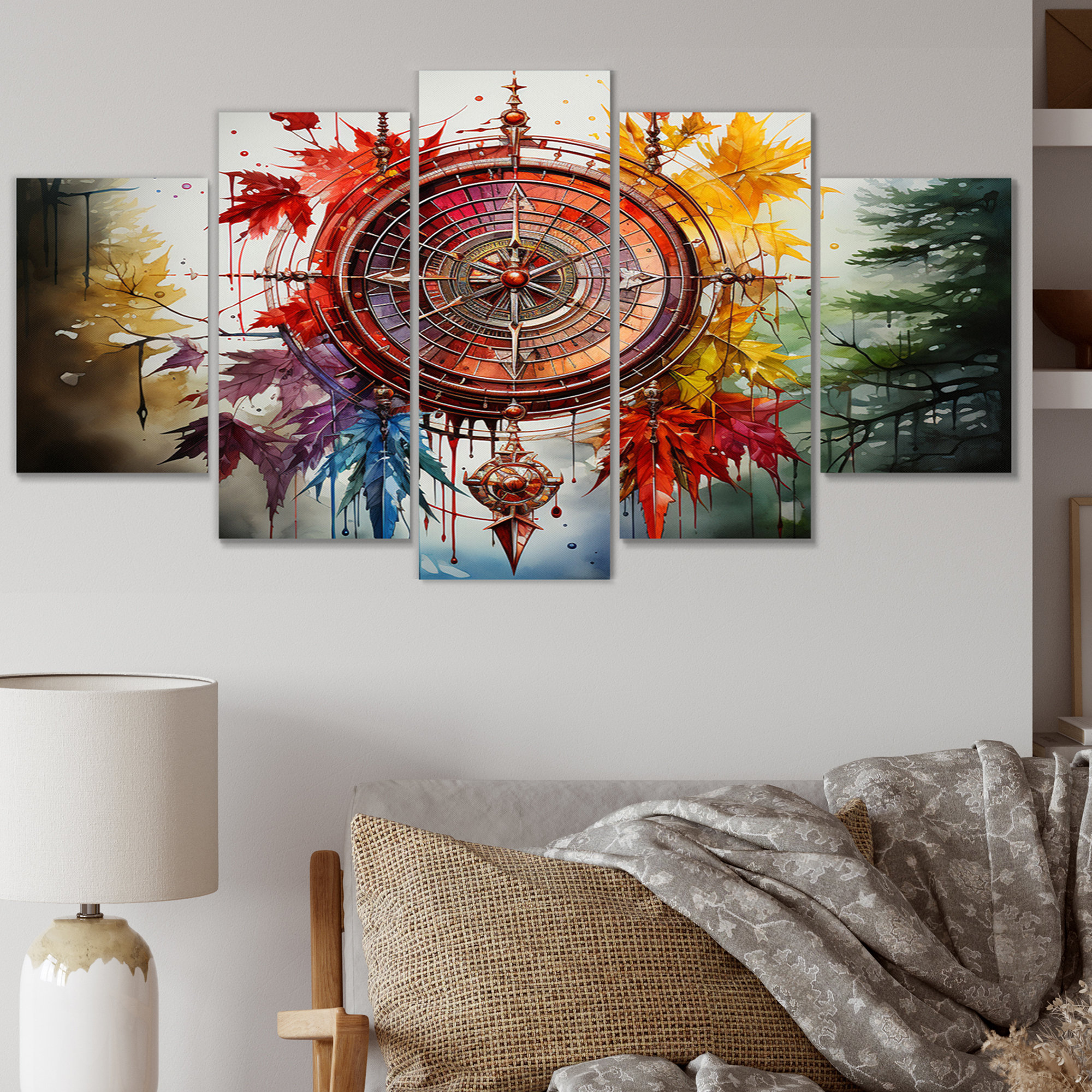 Dakota Fields Native Art Sacred Medicine - Native American Art Canvas ...