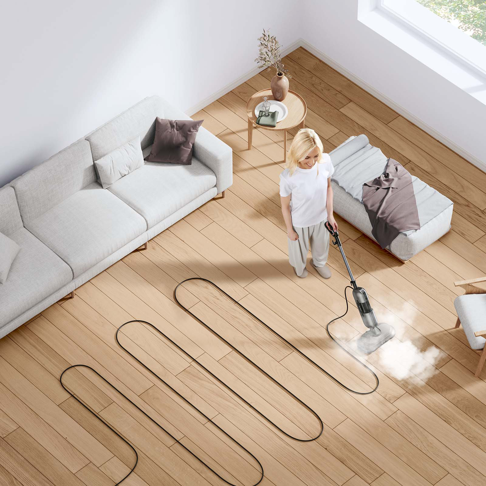 Taotronics Steam Mop Powerful Electric Steam Mops For Floor Cleaning ...