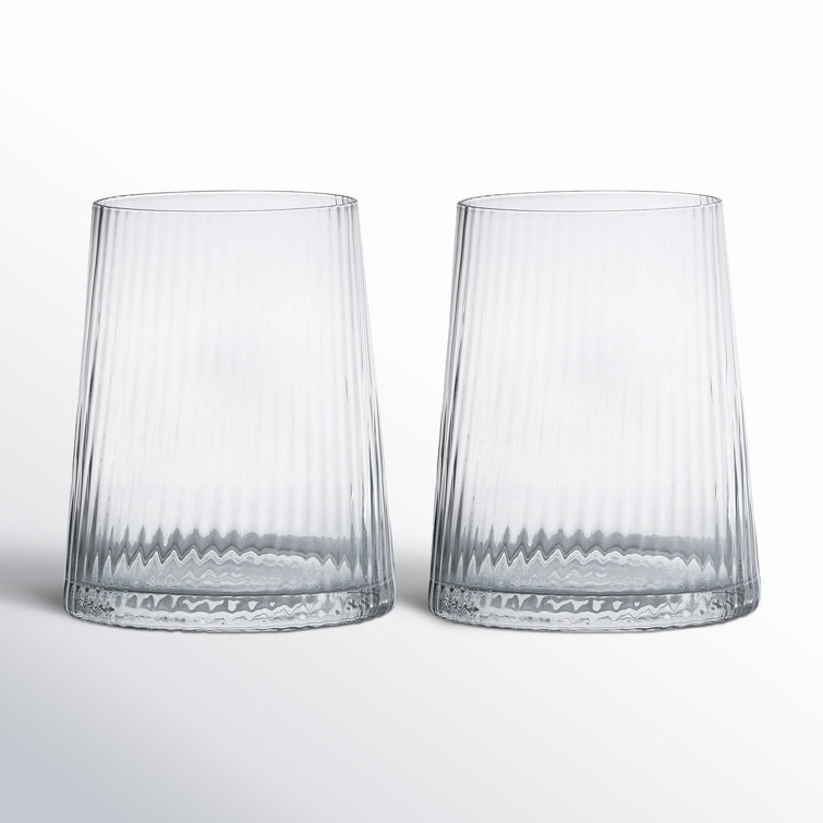 Zoya 13.5oz. Glass Drinking Glass Glassware Set | AllModern