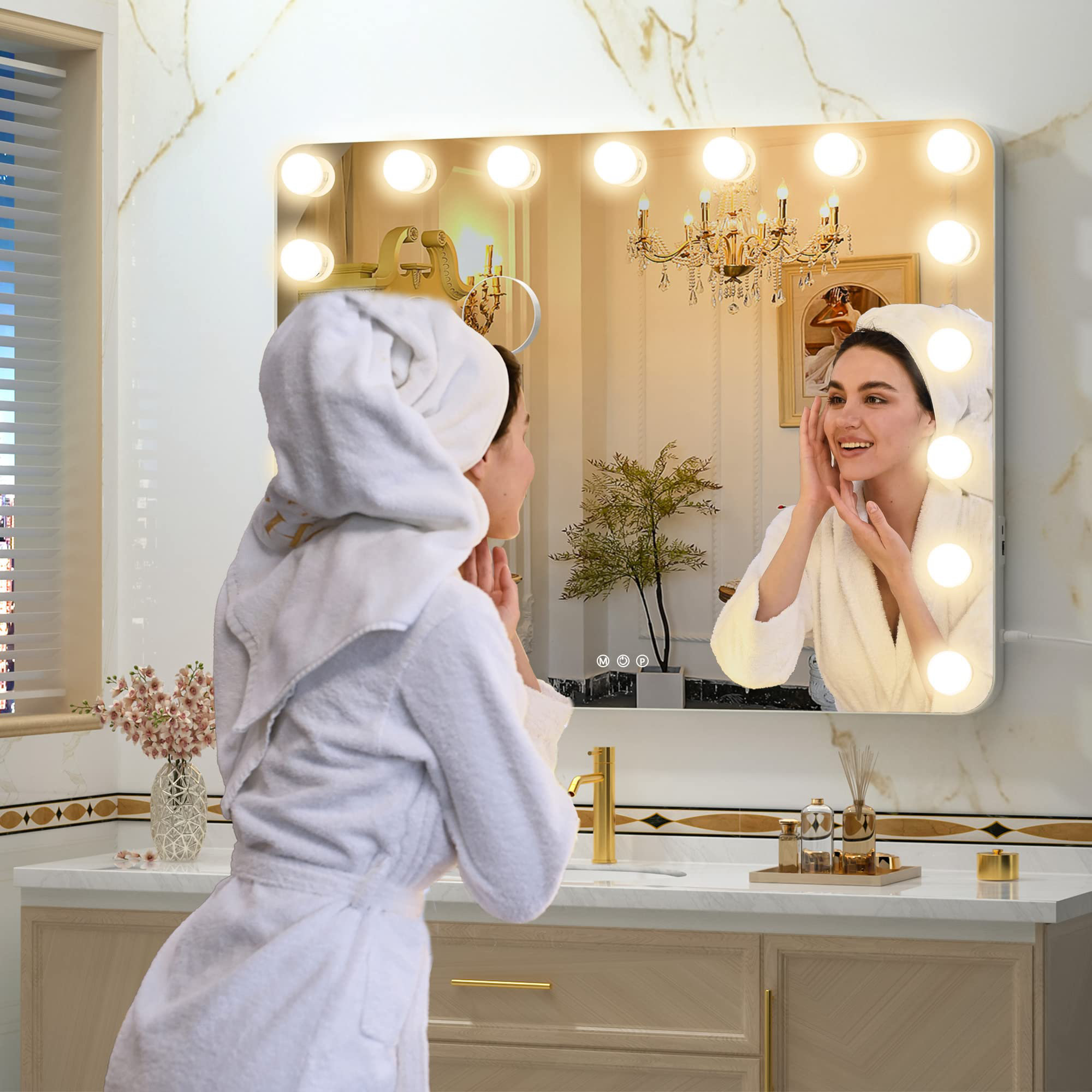 Ebern Designs Ashkum LED Bathroom & Vanity Mirrors, Dimmable Vanity ...