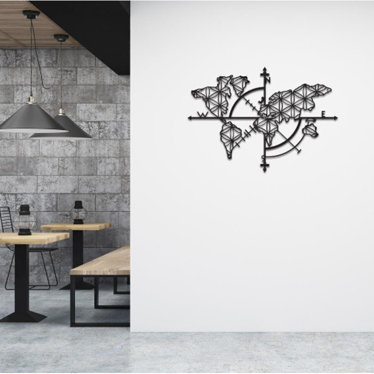 Rosalind Wheeler Geography Wall Decor on Metal | Wayfair.co.uk