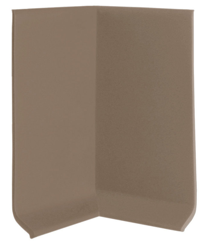 ROPPE Rubber 0.13" Thick x 4" Wide x 2.25" Length Wall Base in Fawn ...