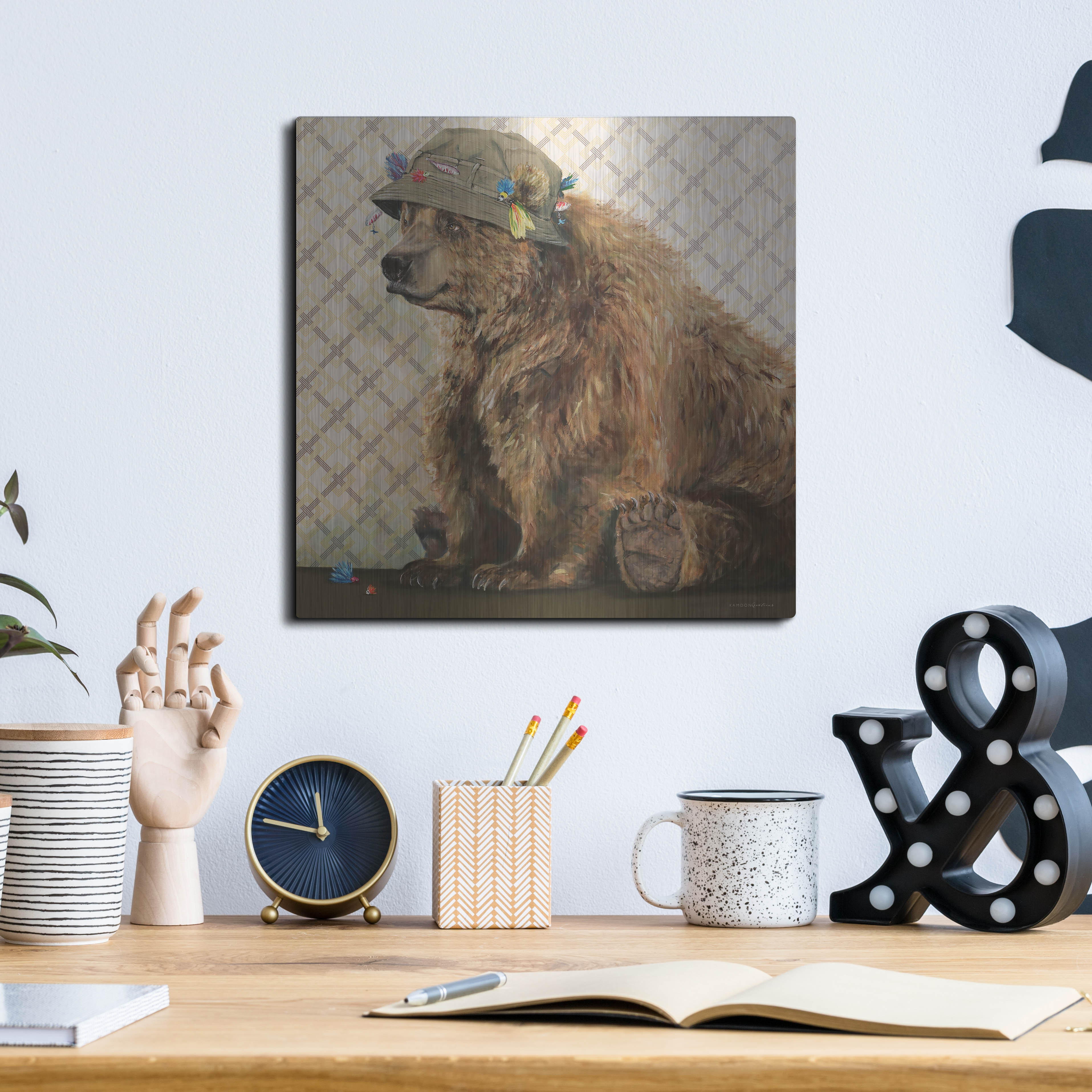 Trinx 'Bone Fishing' by Kamdon Kreations Metal Wall Art | Wayfair
