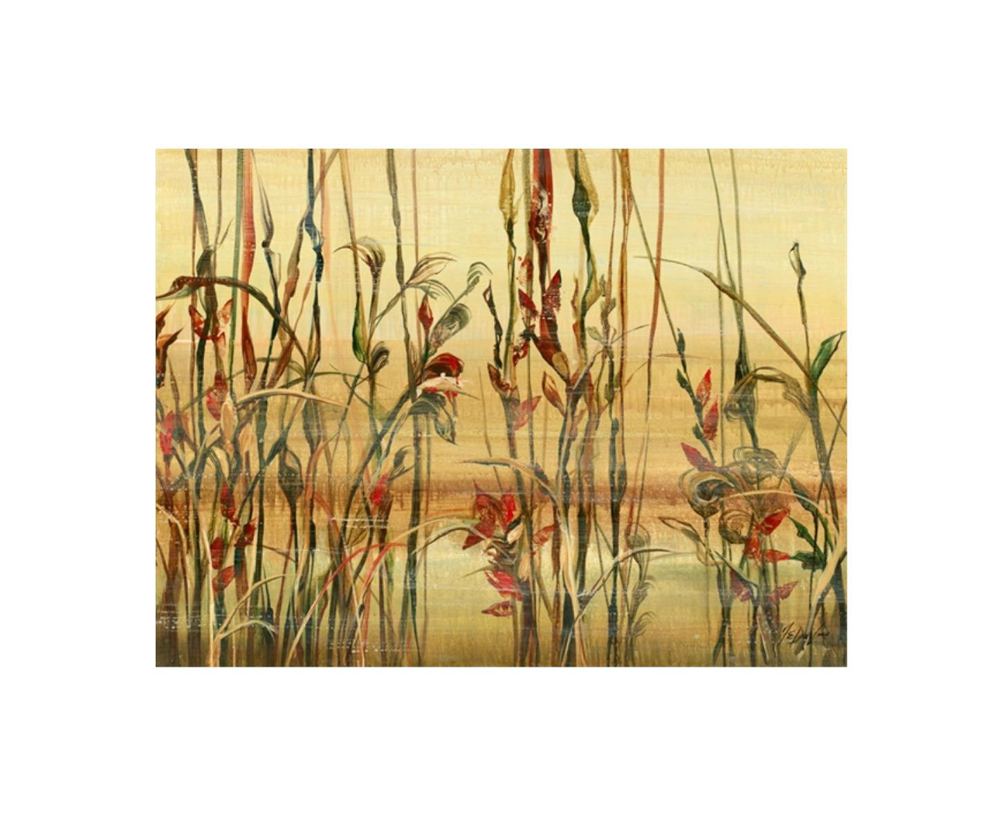 Chelsea Art Studio River Reeds I - Painting on Canvas | Wayfair