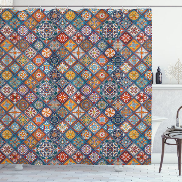 Bungalow Rose Acampora Floral Shower Curtain with Hooks Included | Wayfair