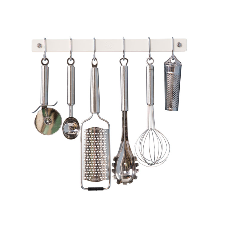 Belfry Kitchen Metro Utensil hanging wall rail with 6 hooks | Wayfair.co.uk