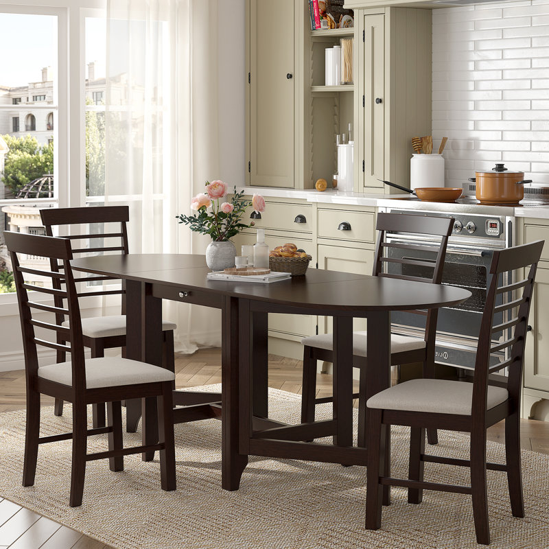 Red Barrel Studio® 4 - Person Drop Leaf Dining Set | Wayfair