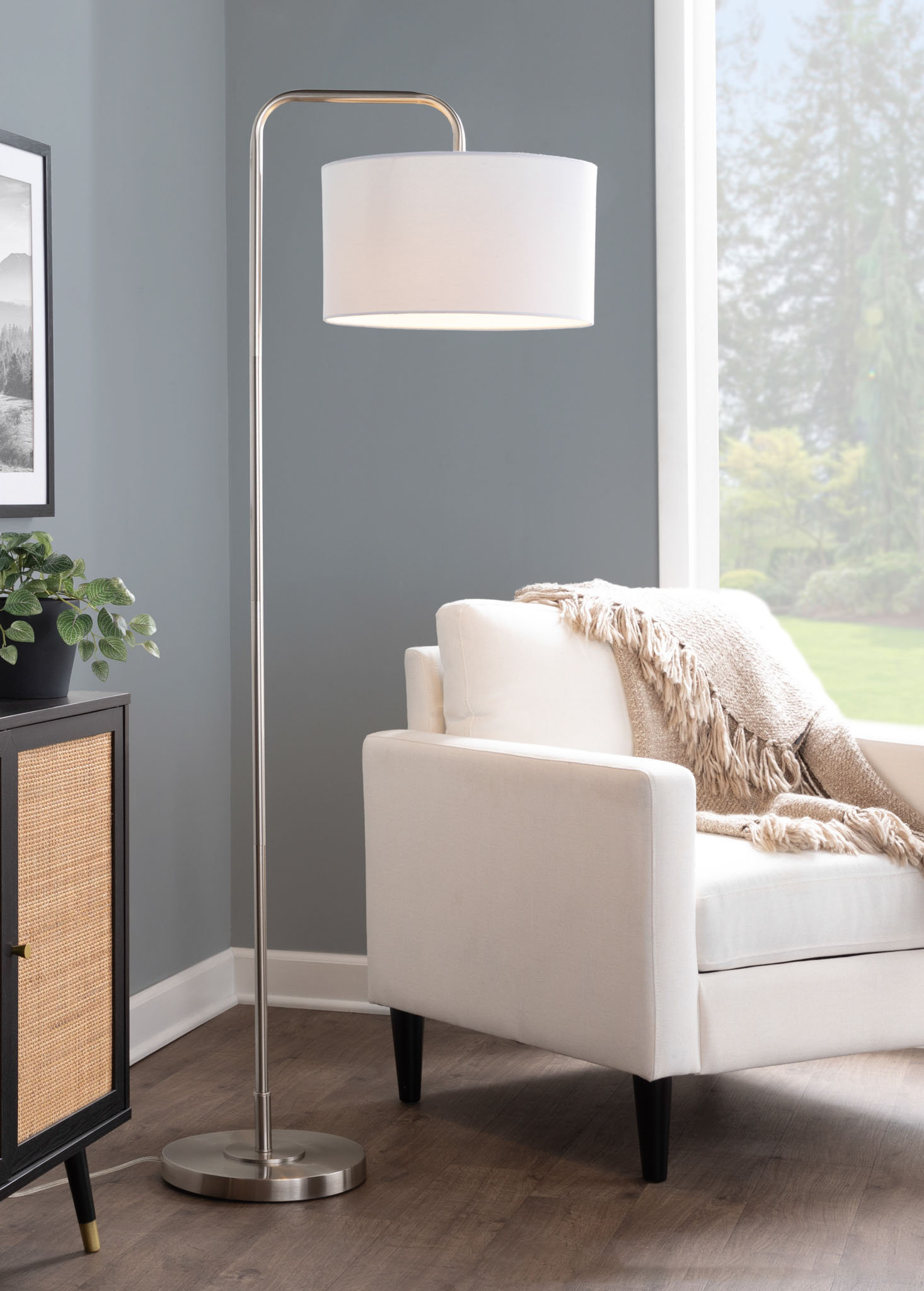 Wade Logan® Batesville 63.75" Arched Floor Lamp & Reviews | Wayfair