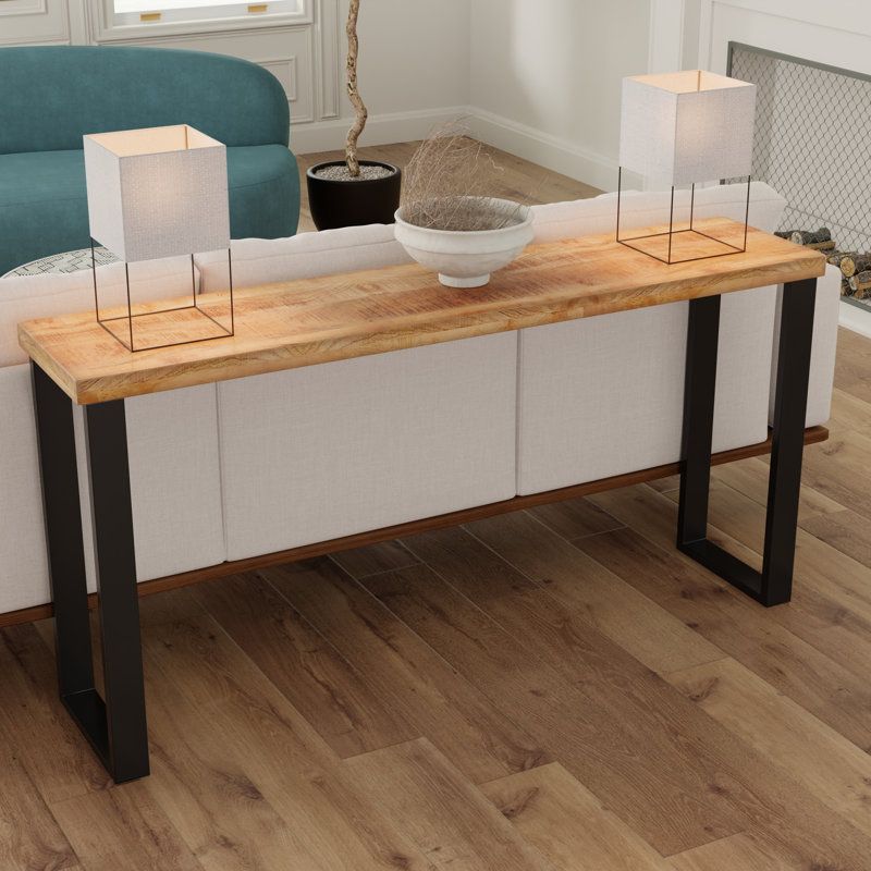 17 Stories Glendive 70" Solid Wood Console Table & Reviews | Wayfair