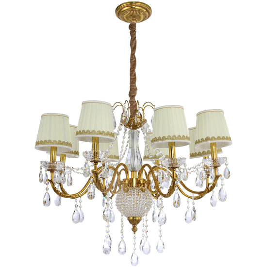Rosdorf Park Elegant Empire Style Crystal Chandelier with crystal ...