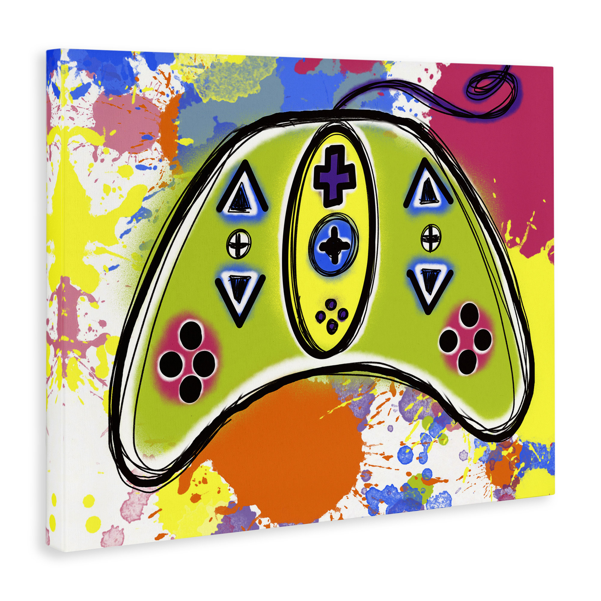 Red Barrel Studio® Modern Pop Controller Canvas Wall Art by Matthew ...