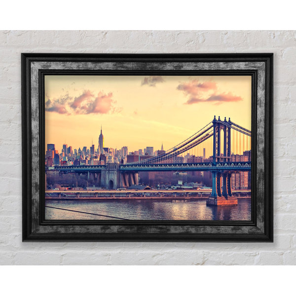 Bright Star Bay Bridge New York - Single Picture Frame Art Prints ...