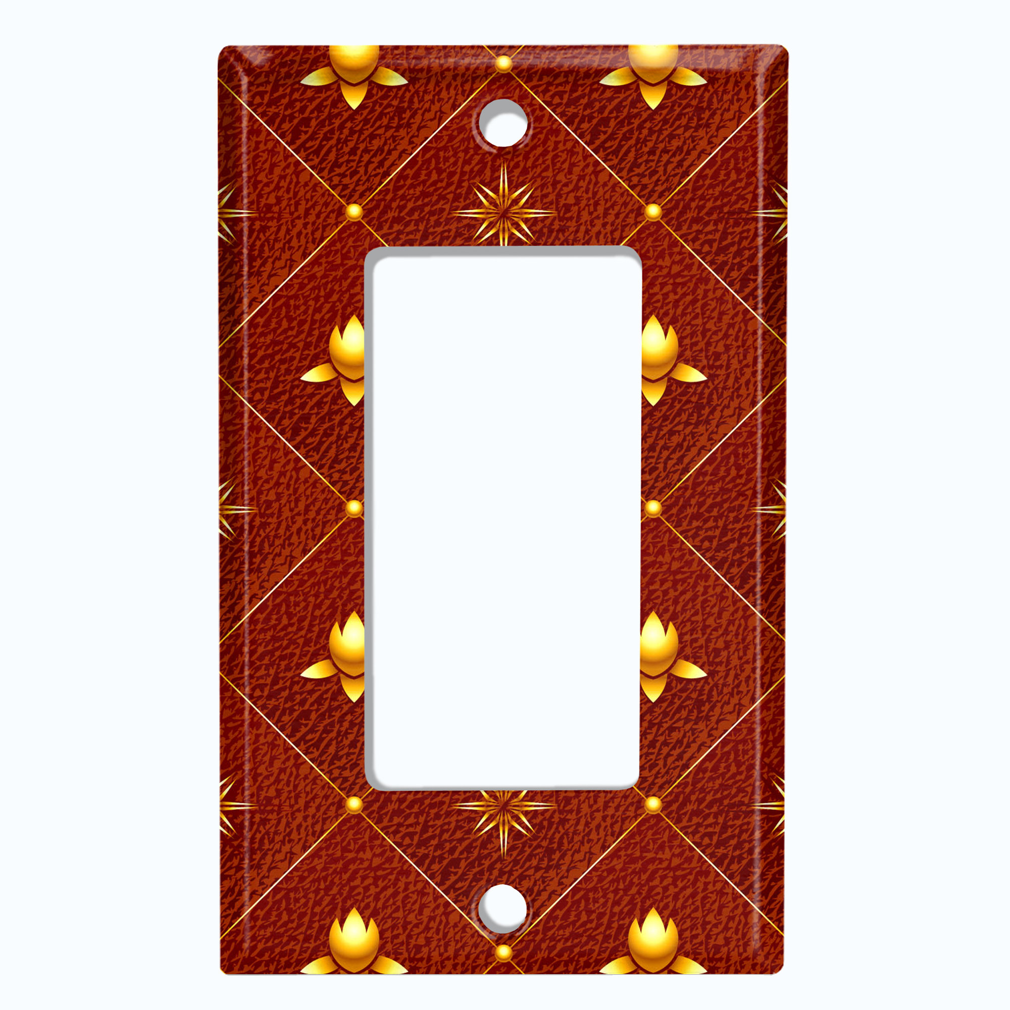 WorldAcc Elegant Damask Trinket 1-Gang Toggle Light Switch Wall Plate ...
