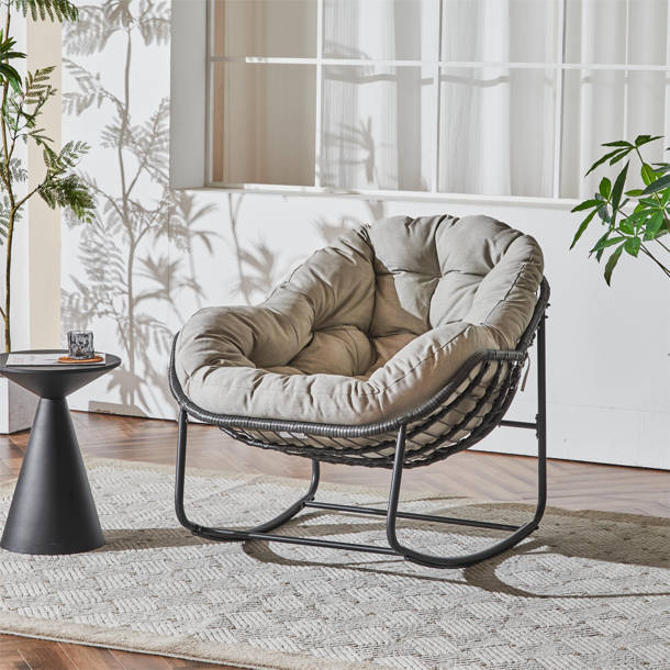 Wildon Home® Cadynce Wicker Outdoor Rocker Chair | Wayfair