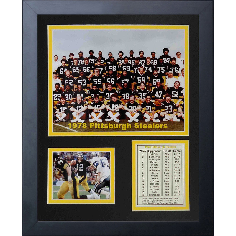 Legends Never Die Pittsburgh Steelers 1978 Champs Framed Memorabili ...