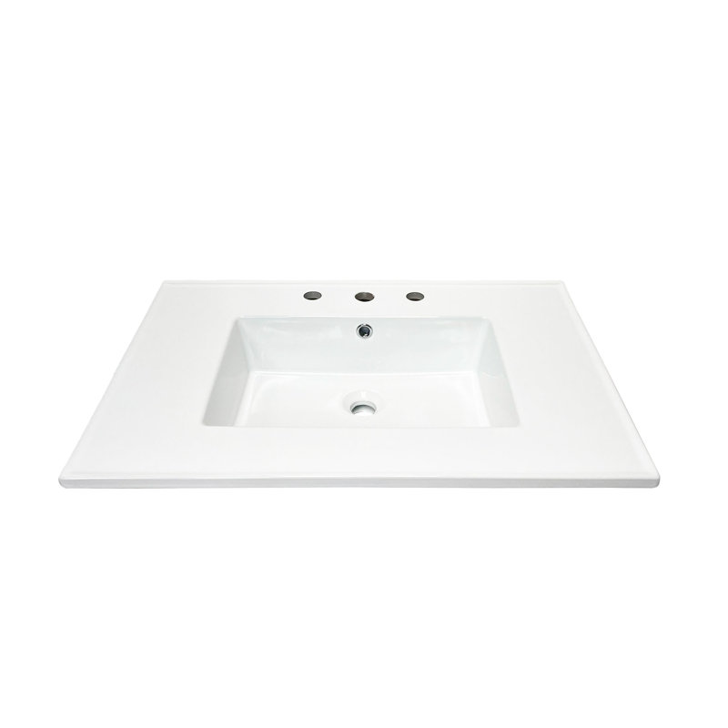 Bellaterra Home 31 in. Single Sink Vitreous China Top | Wayfair