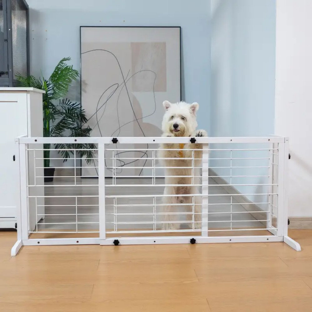Latitude Run® Freestanding Wood Pet Gate, 38