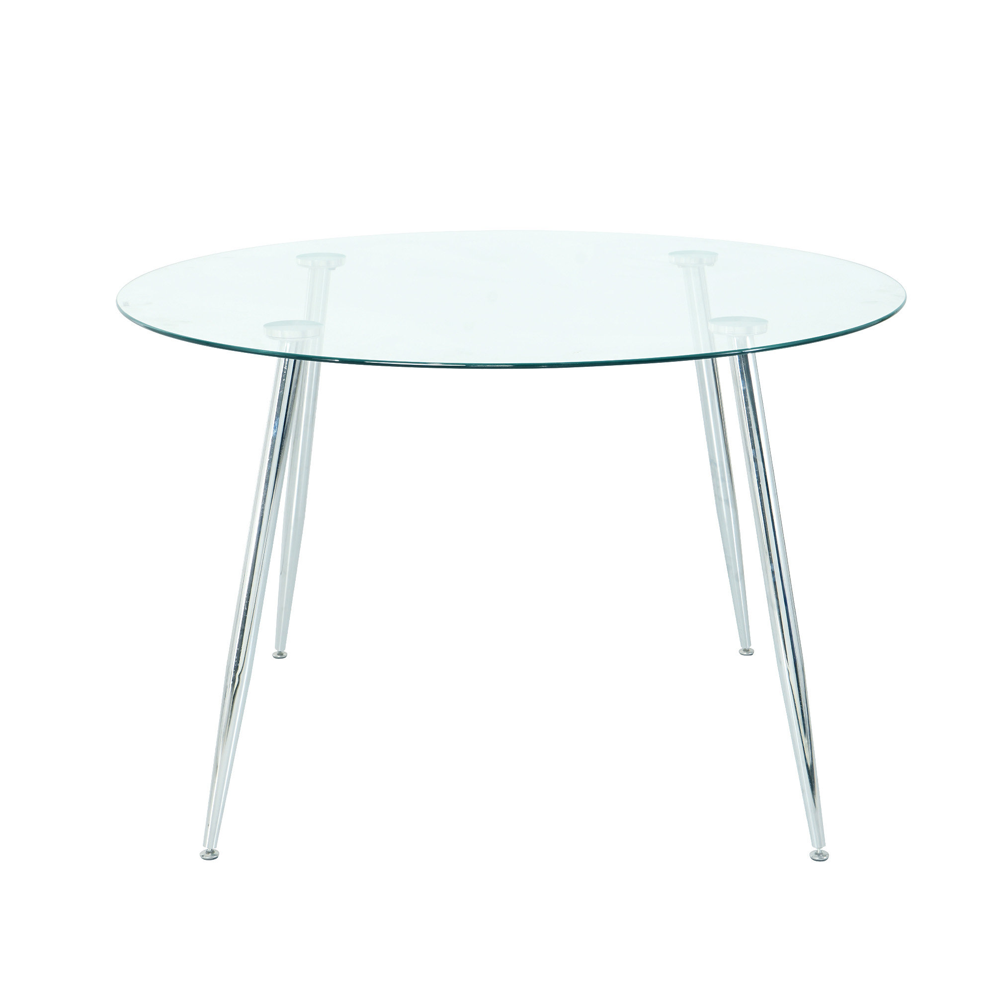 Wrought Studio™ Modern Simple Glass Table (Only Tables, No Chairs ...
