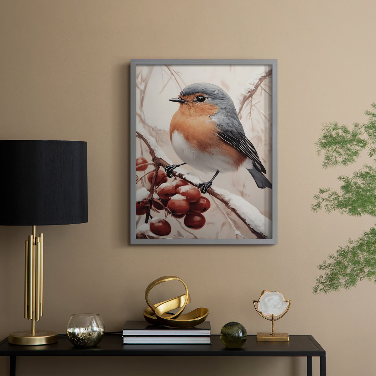 Astoria Grand Christmas Holiday Art -Series 2-CCXV Framed Print - Solid ...