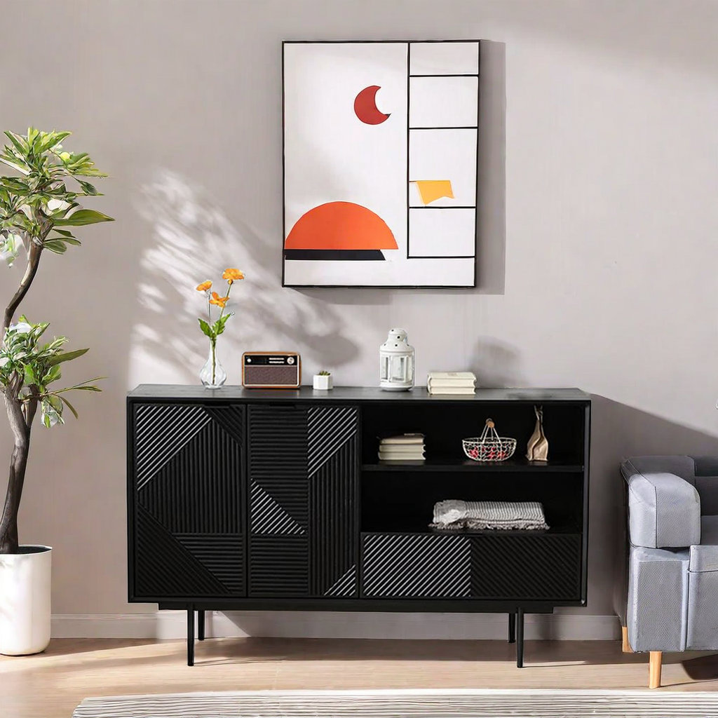 Atta Avenue Medieval Simple Solid Wood Accent Cabinet Accent Cabinet ...