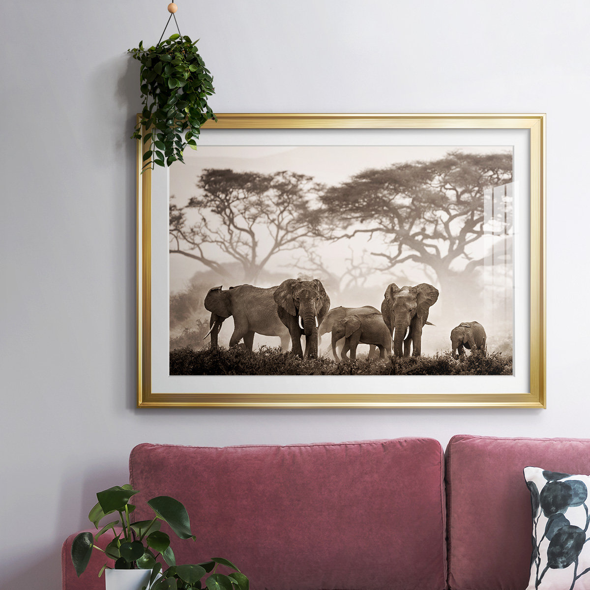 Ebern Designs Amboseli National Park Framed On Paper Print | Wayfair