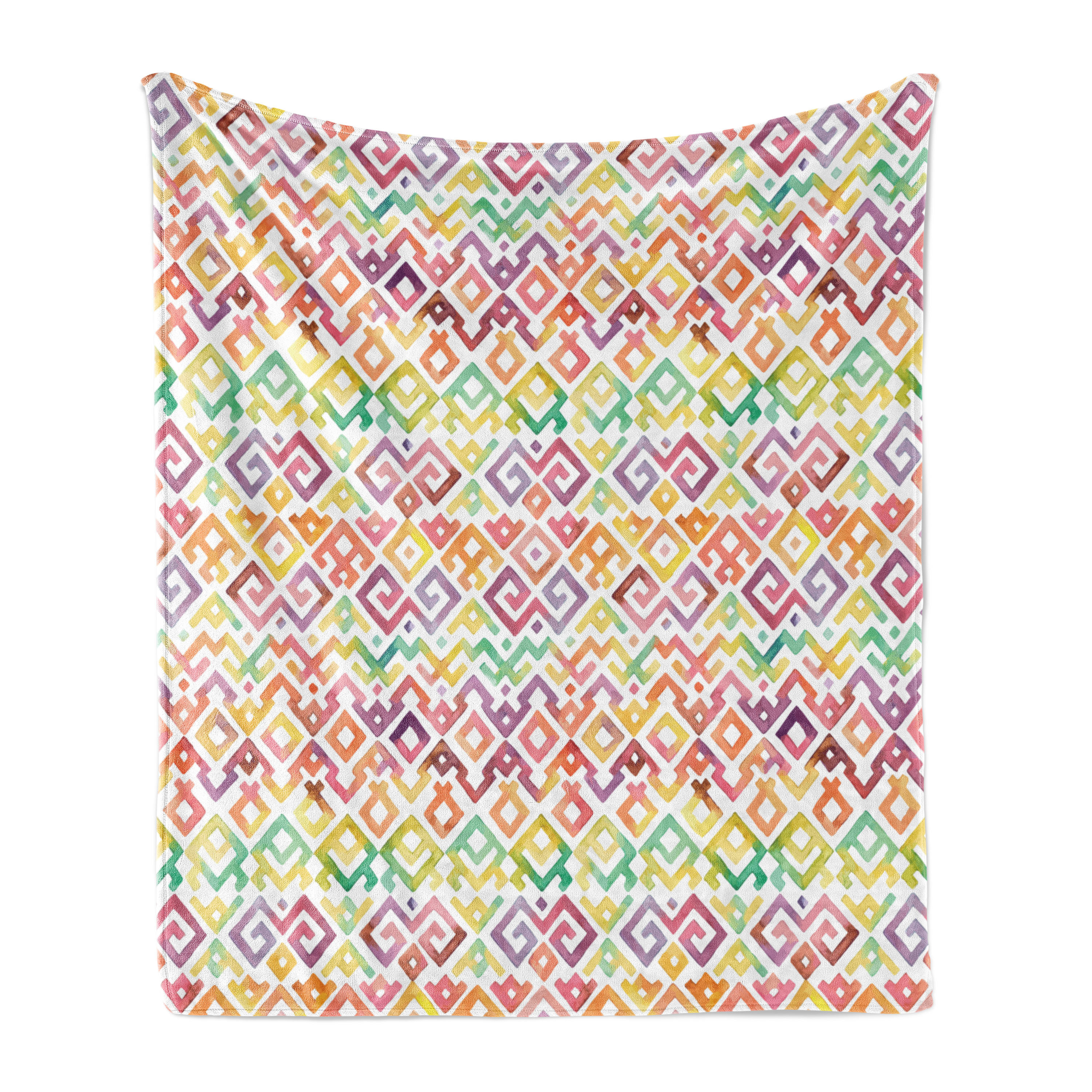 Ambesonne Aztec Fleece Throw Blanket Forms | Wayfair
