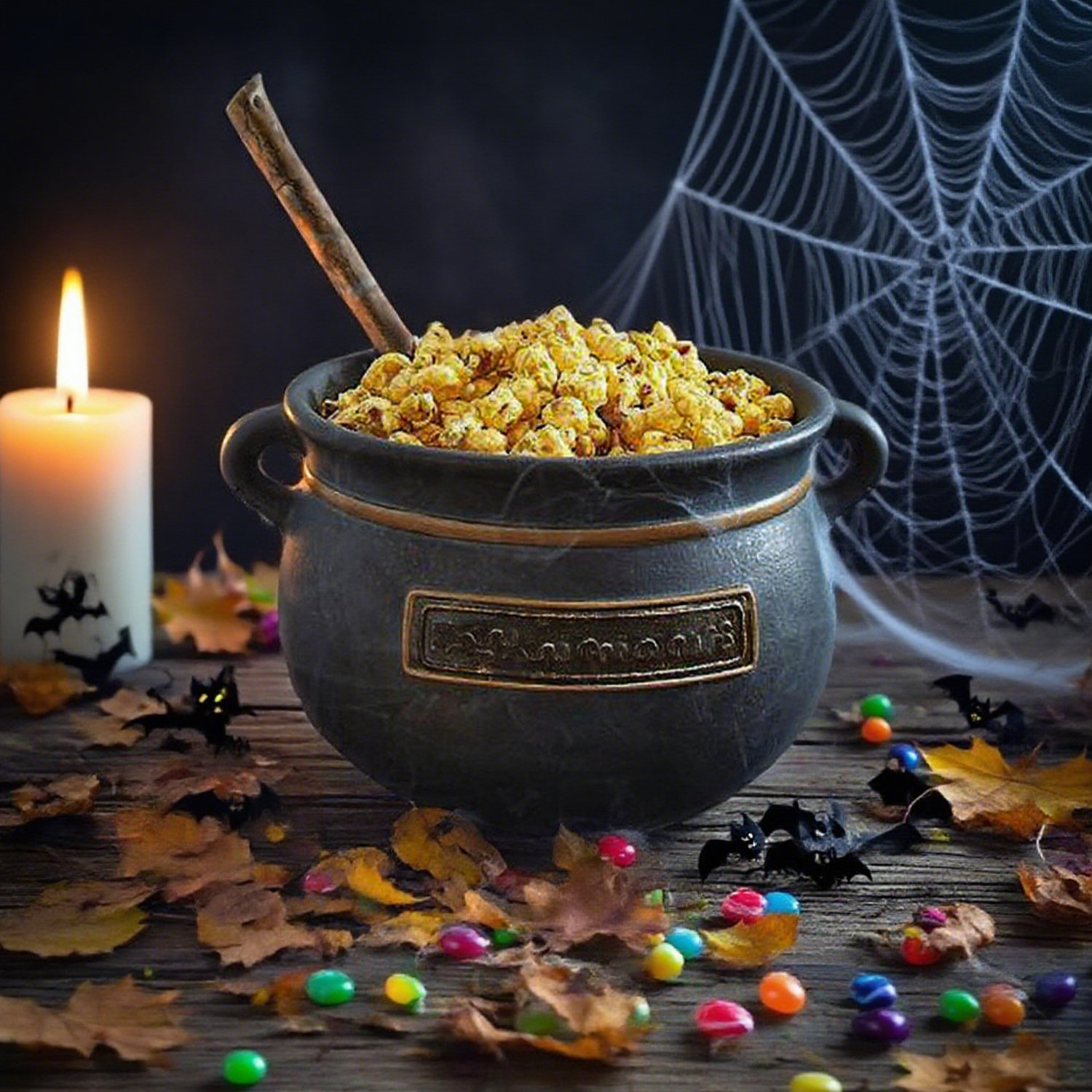 Union Rustic Bowl Witches Broth Cauldron with Spoon Resin Hocus Pocus ...