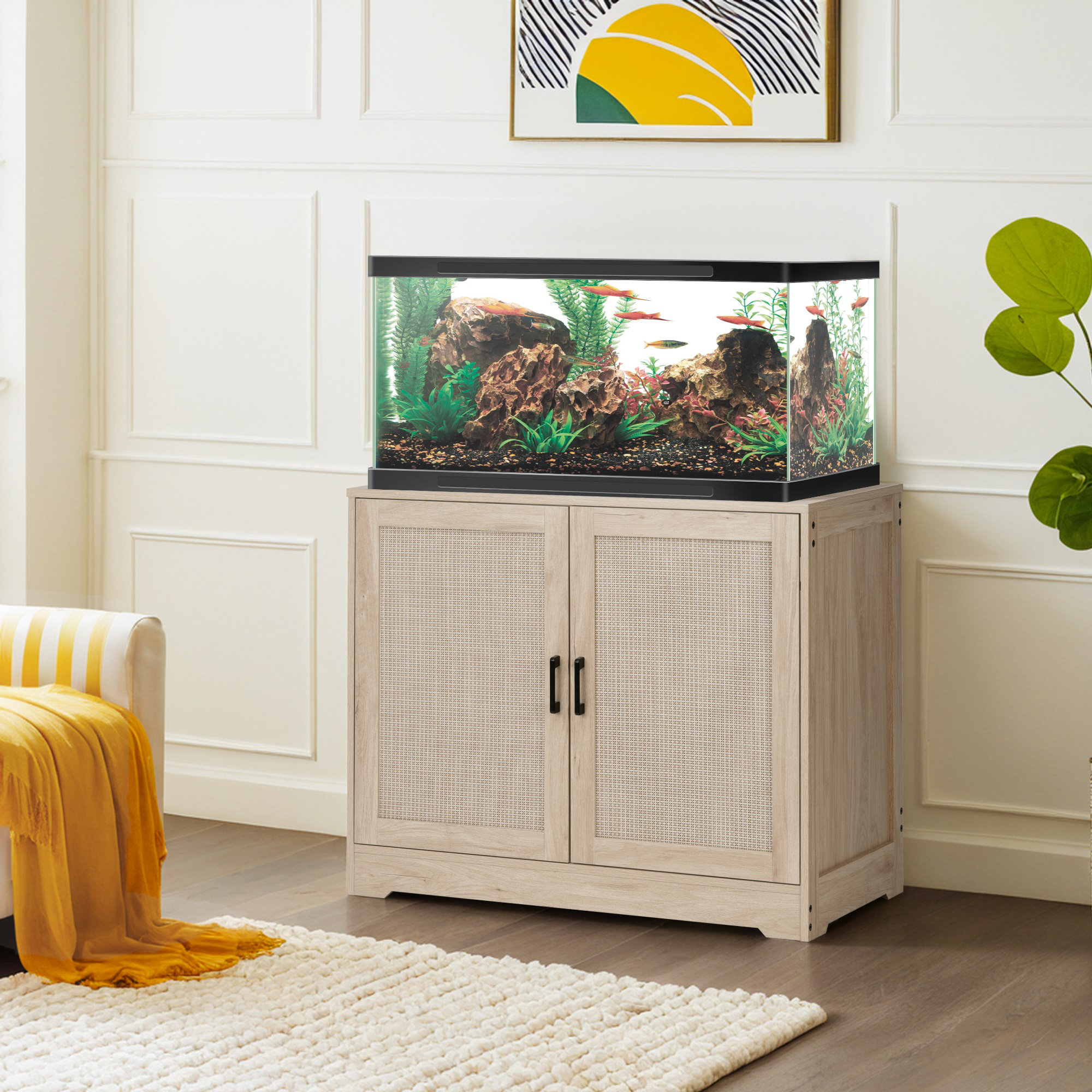 Archie & Oscar™ Archie & Oscar 30 Gallon Aquarium Stand, Fish Tank ...