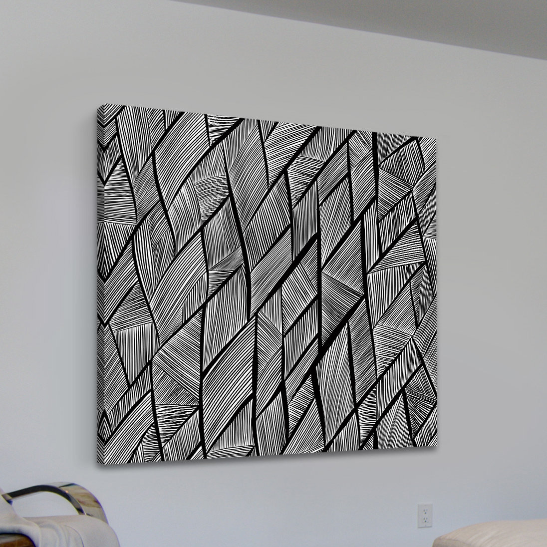 Marmont Hill 'Overlap' Painting Print on Wrapped Canvas | Wayfair