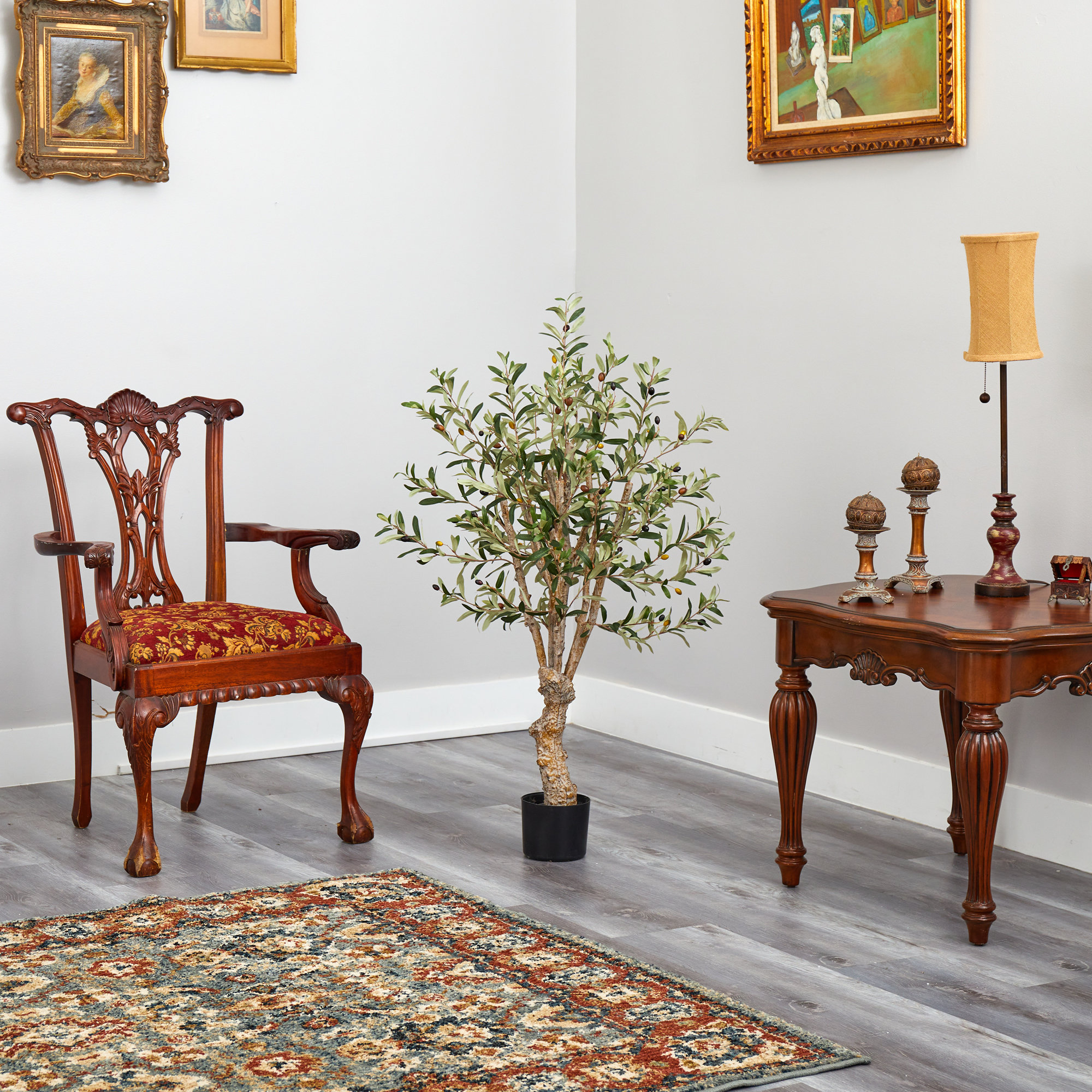 Primrue Artificial Olive Tree in Pot | Wayfair