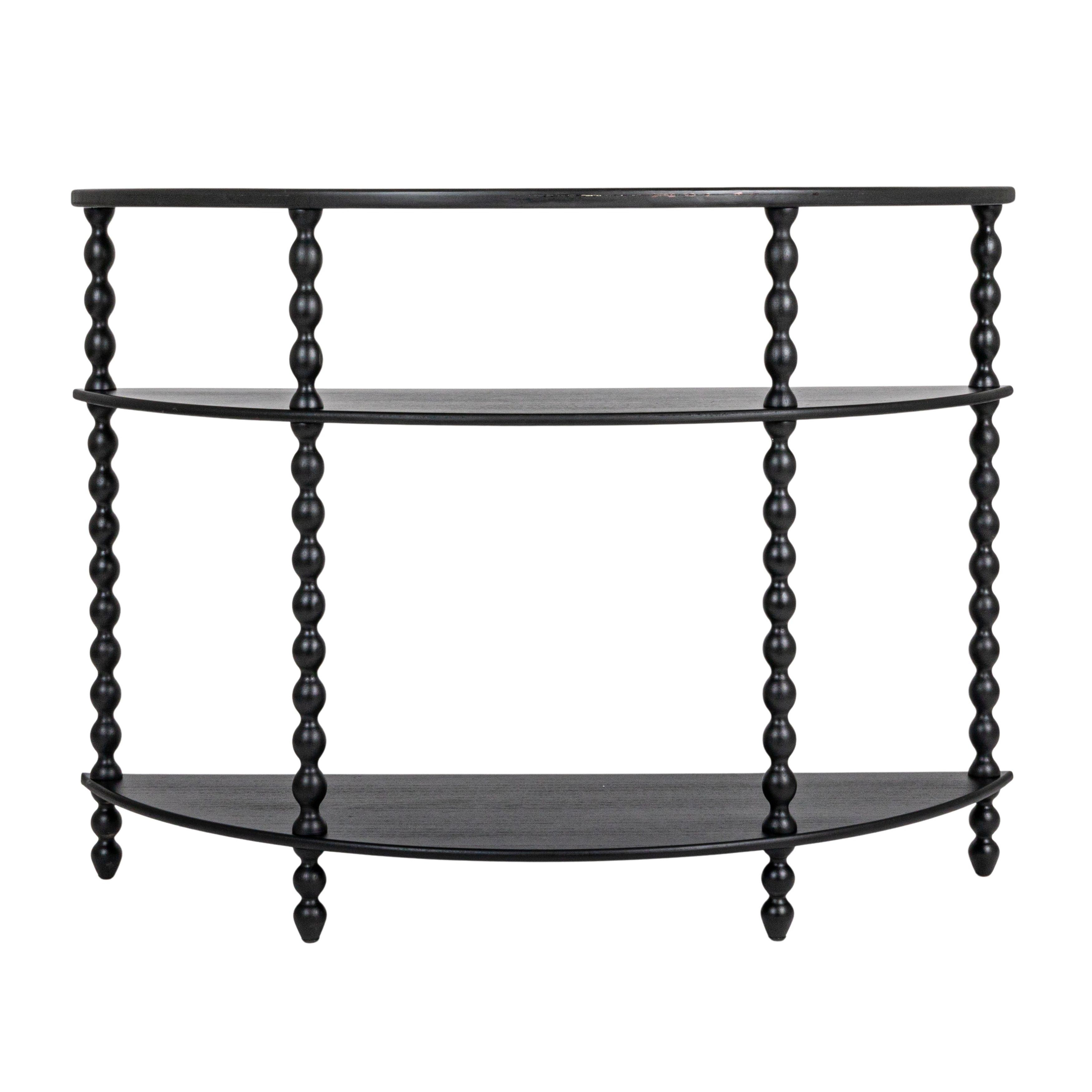 Alcott Hill® 3-Tier Curved Accent Table With Beveled Shelves And ...