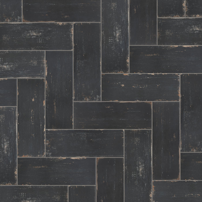 Merola Tile Retro 8" x 24" Porcelain Wood Look Wall & Floor Tile ...