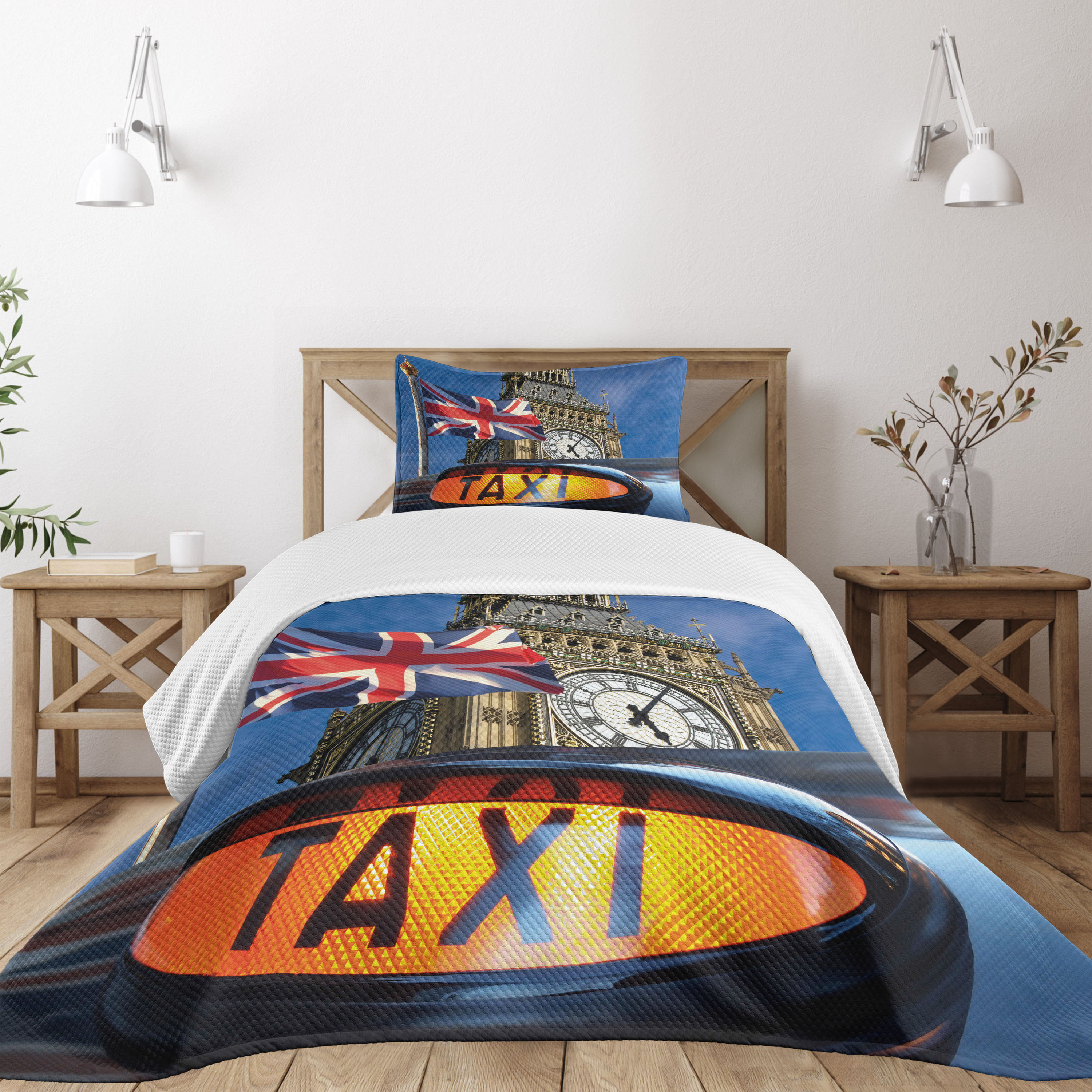 Ambesonne Union Jack Bedspread Set Urban Country Multicolor | Wayfair