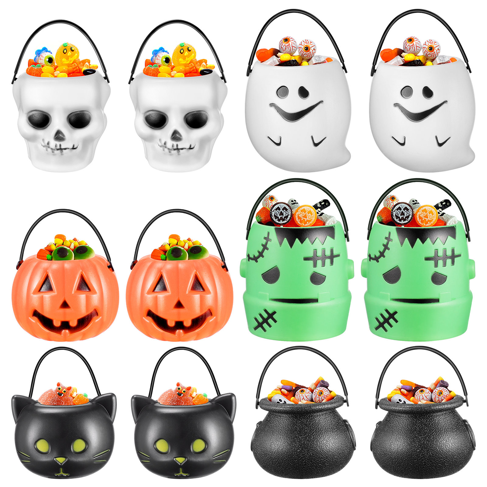 The Holiday Aisle® 12PCS Halloween Trick Or Treat Candy Holder Candy ...