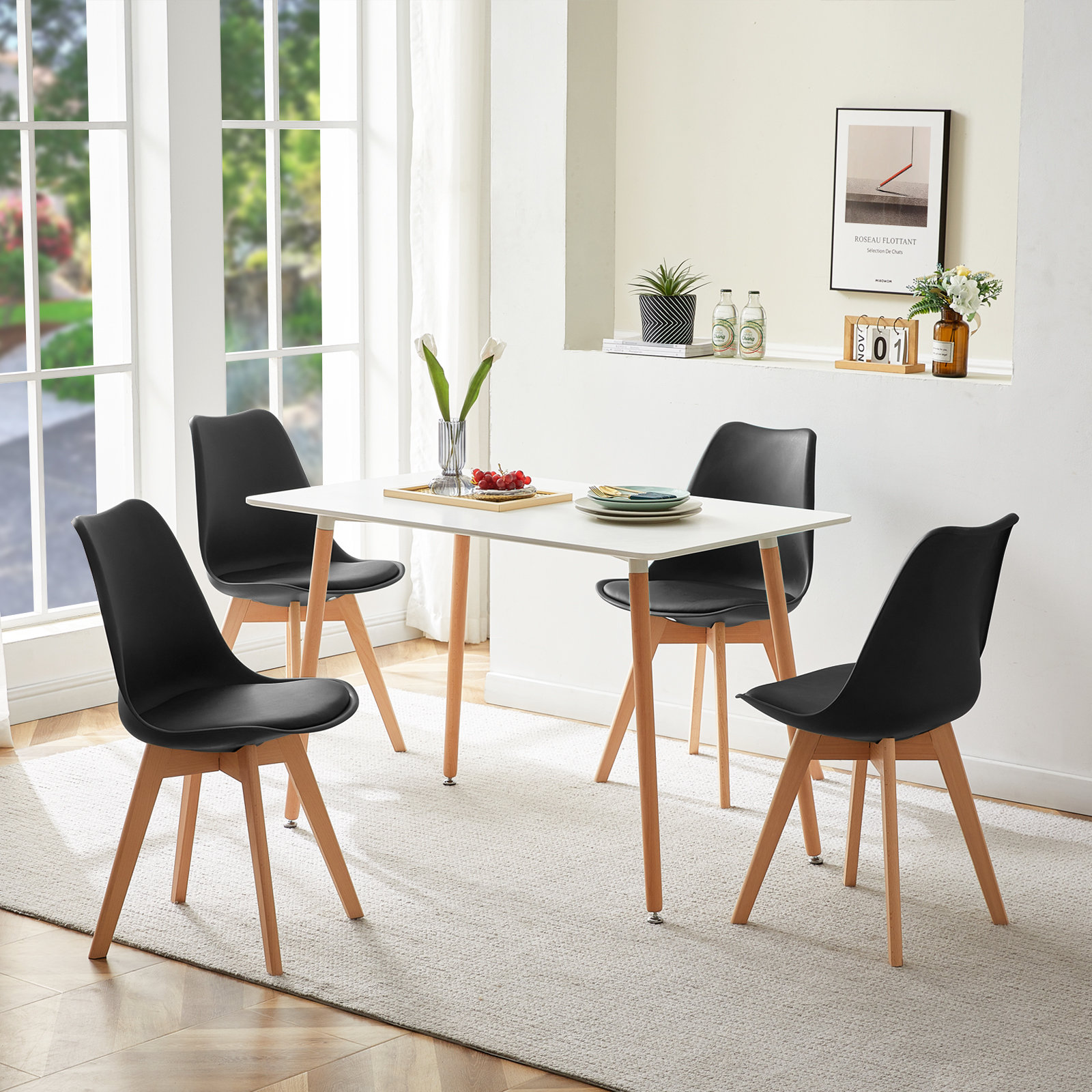 George Oliver Kabira Rectangular 43.31'' L x 27.56'' W Dining Set ...