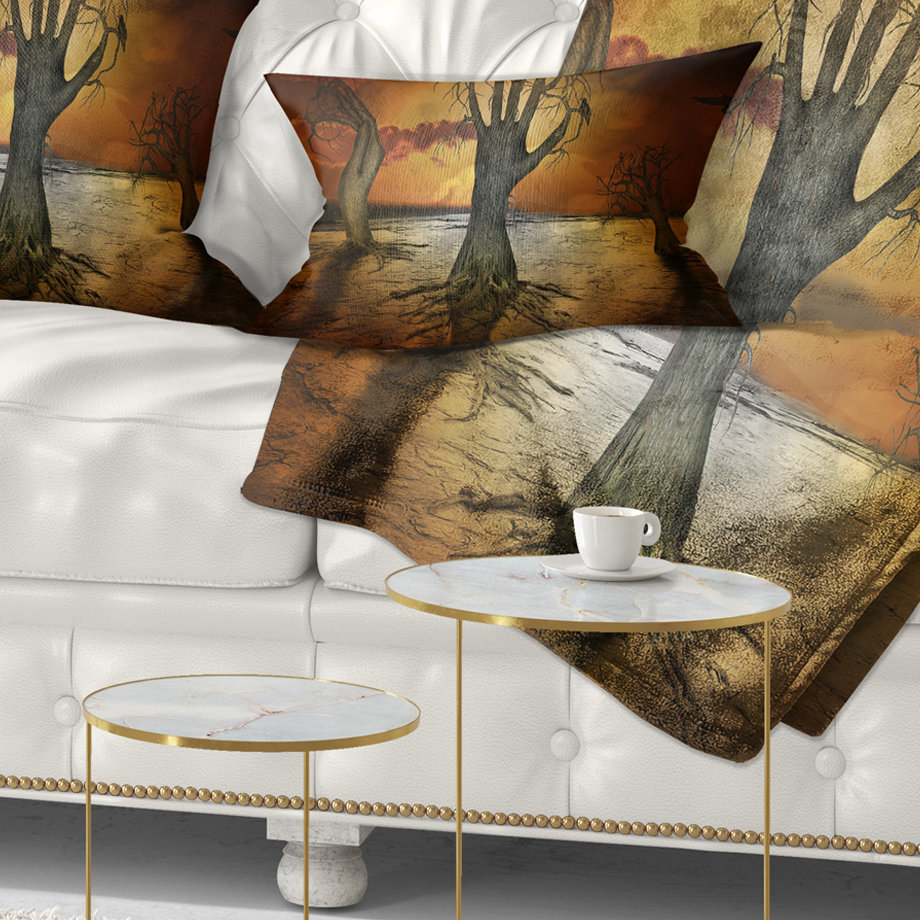Design Art Storage Trees - Abstract Printed Pillow - Wayfair Canada