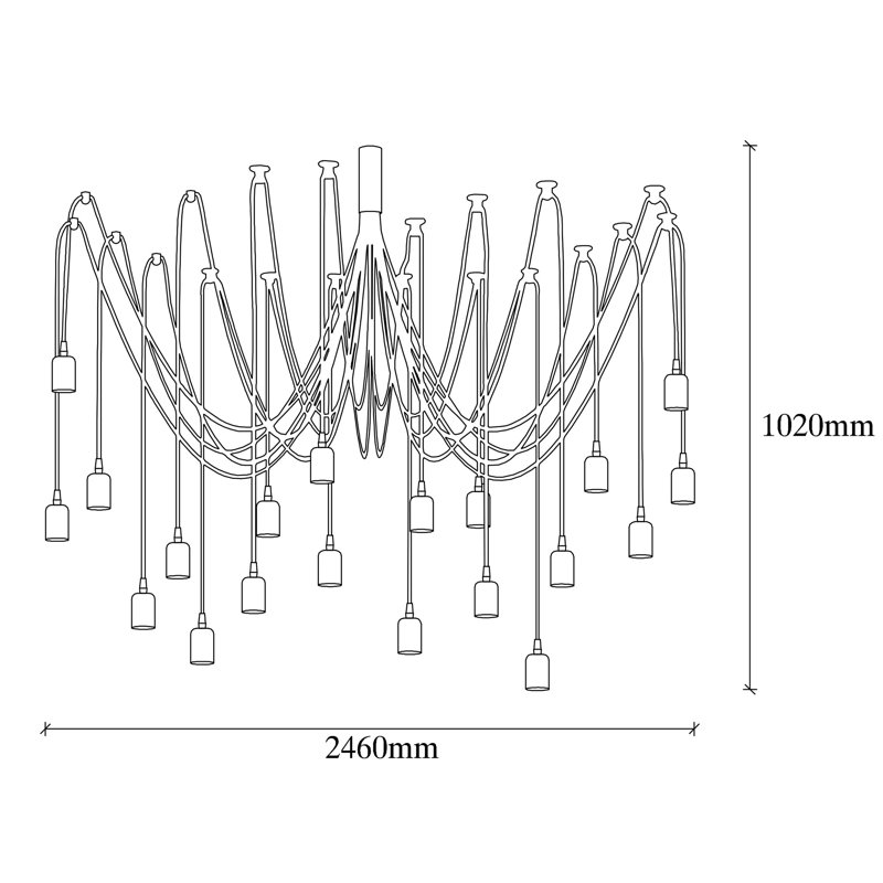 East Urban Home Faer 20 - Light Cluster Bulb Pendant | Wayfair