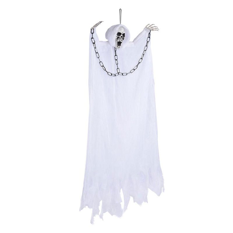 The Holiday Aisle® Skeleton Prop Hanging Chained Prisoner Lighted Eyes ...