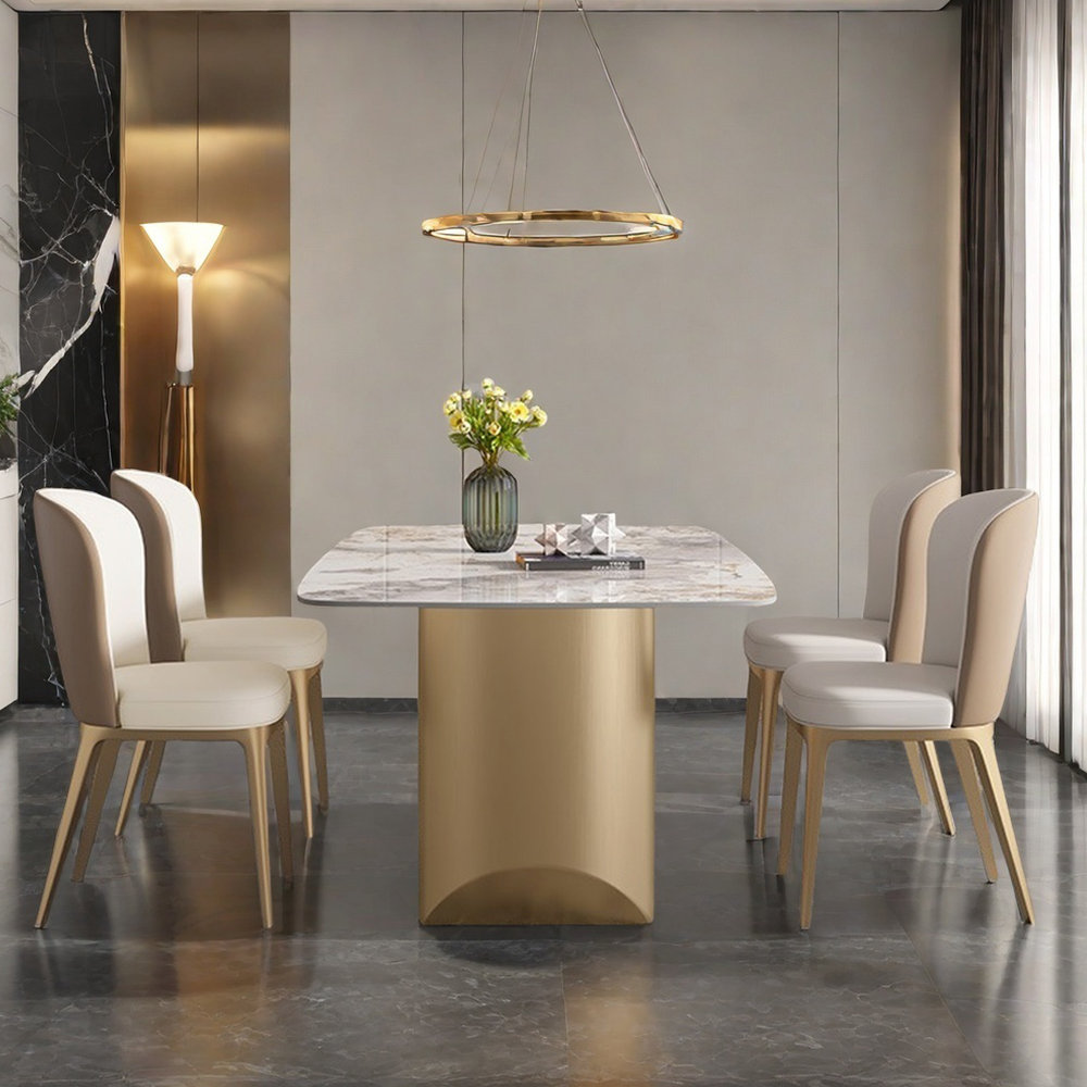 LABAORRY Modern simple rectangular home dining table sets - Wayfair Canada