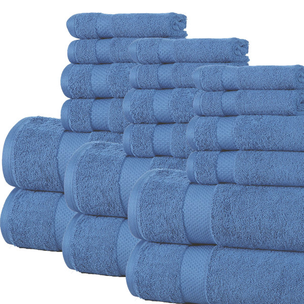 Latitude Run® Brynesha 18 Piece 100% Cotton Towel Set & Reviews | Wayfair
