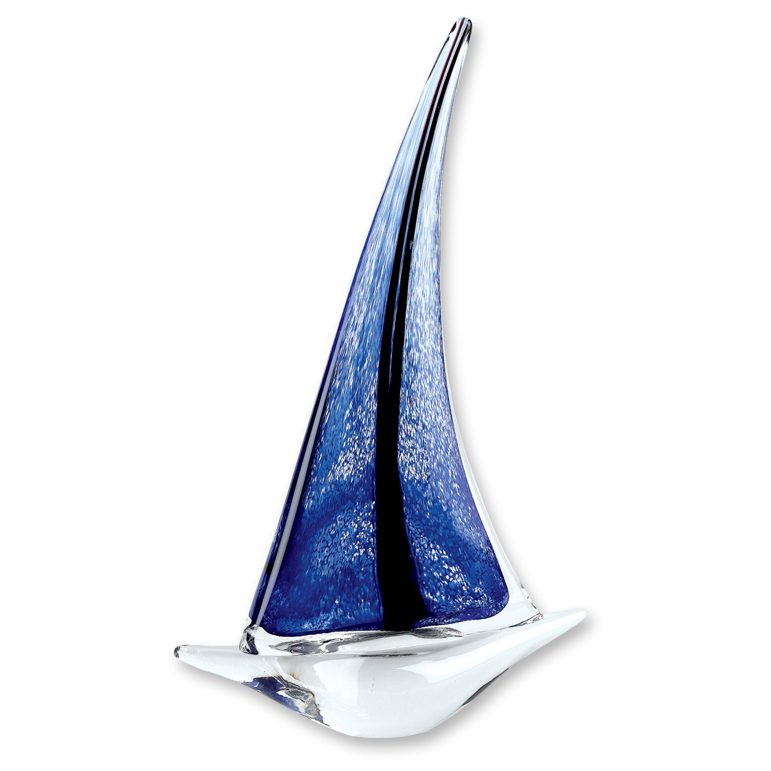 Ivy Bronx Sculpture de table abstraite moderne en verre de Murano de 9 ...