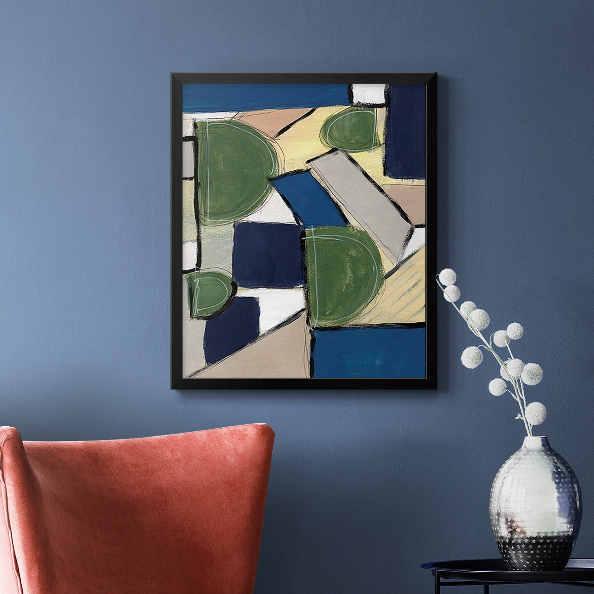 Ebern Designs Spatial Mix I Premium Framed Canvas - Ready to Hang | Wayfair