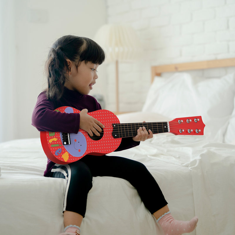 Hey! Play! Kid's Toy Acoustic Guitar with 6 Tunable Strings, Real ...