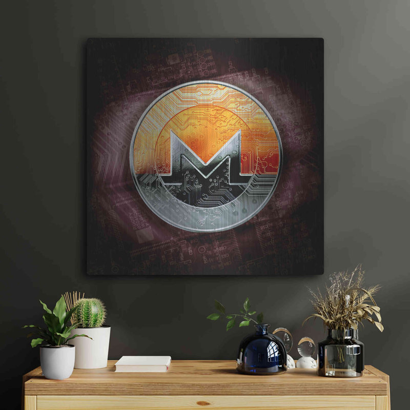 Luxe Metal Art 'XMR Monero Coin,' Metal Wall Art " XMR Monero Coin ...
