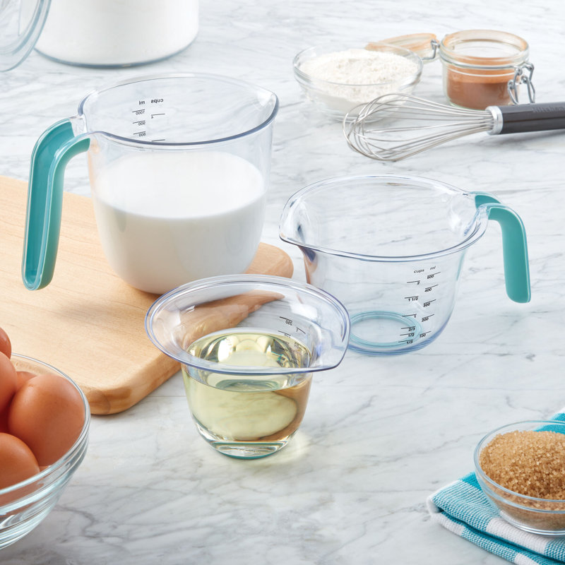 KitchenAid® 3 Pieces Universal Measuring Jugs, Aqua Sky & Reviews | Wayfair