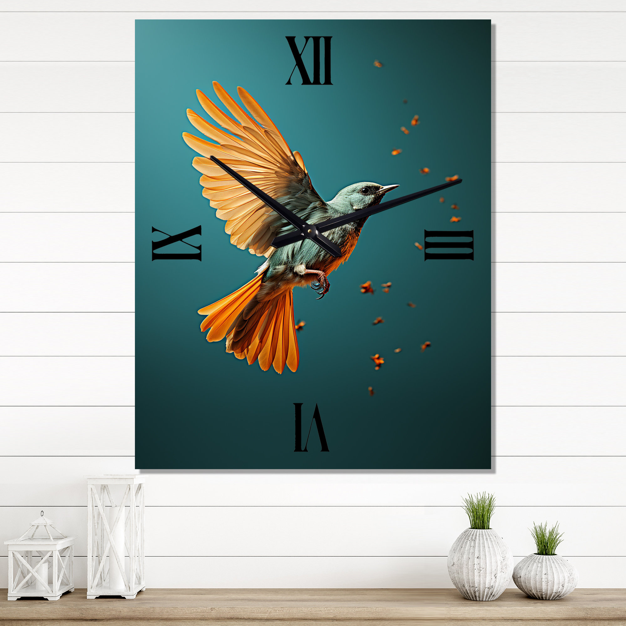 Latitude Run® Bird Contemporary Flock - Bird Wall Clocks | Wayfair