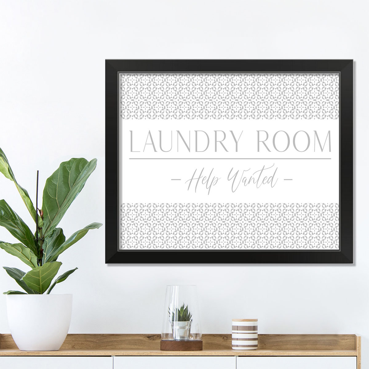 Trinx " Laundry Room Help Wanted Tile " - Wayfair Canada